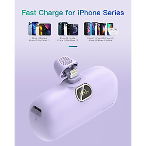 Kuulaa [2 Pack Portable Charger 5000mAh,Small Portable Charger for iPhone 14/14Pro/13/13 Pro/12/11 & Mini PD20W USB C Power Bank Fast Charging for iPhone 15/Samsung Galaxy/Google Pixel,