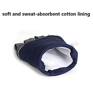 OZERO 932°F Heat Resistant Forge Welding Gloves 14 inches Cowhide Leather - Long Sleeve and Insulated Lining Grill Glove for Tig Welder/Mig/Barbecue/Stove Gray