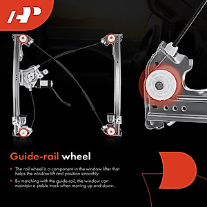 A-Premium Electric Power Window Regulator with Motor Compatible with Ford F-150 2004-2008 (Extended Cab Only) Front Left Driver Side