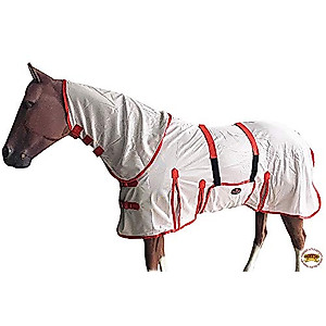 HILASON 69 Inches Horse Ultra Violet Rays Protect Mesh Bug Mosquito Horse Fly Sheet Summer Spring | Fly Sheet | Horse Turnout Sheet | Fly Sheet for Horses | Bug and Mosquito Protection | Fly Sheet for