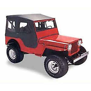 Bestop 5140401 Black Tigertop for 1953-1964 CJ-3B Models