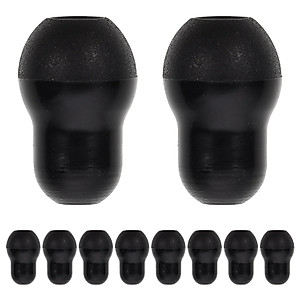 Black Stethoscope Ear Tips Stethoscope Replacement Earpiece Soft Stethoscope Ear End Stethoscope Earbuds for Hospital Clinic Doctor 10pcs