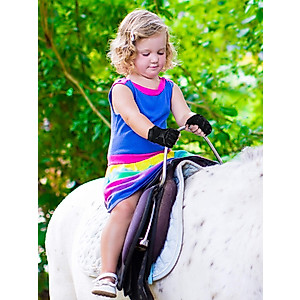 SATINIOR 4 Pairs Kids Cycling Gloves Half Finger Bike Gloves Non-Slip Mitten Sport Gloves for Boys and Girls