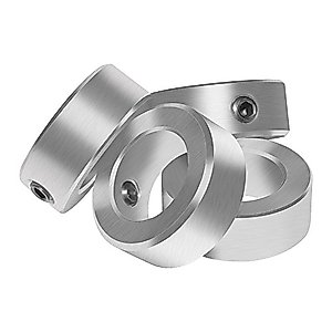 AZSSMUK 5/8" Bore Solid Steel Style Zinc Plated Set Screw Shaft Collars for Lawn Tractor,Garage Doors