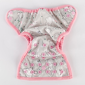 Sigzagor Newborn Baby Diaper Nappy Cover 8lbs-10lbs (Hot Air Balloon)