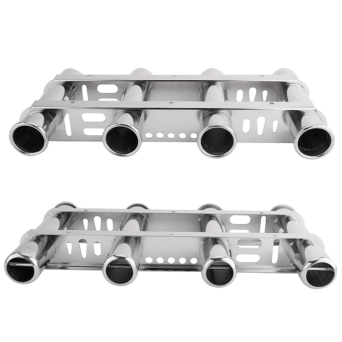 NovelBee 316 Stainless Steel 4 Tubes Fishing Rod Holder for Boat Marine Kayak Yacht