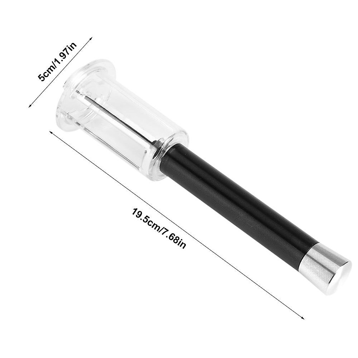 Easy Air Pump Pressure Red Wine Bottle Opener Cork Remover Corkscrew Tools (Black)