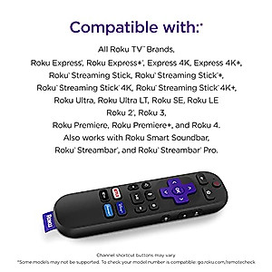 Roku Voice Remote (Official) for Roku Players, Roku Audio, and Roku TV