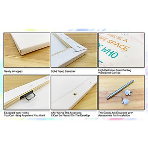 BIWSHA I Just Freaking Love Cows OK Canvas Wall Art Prints Decor for Home Bedroom Living Room Office Farm，Farm Animal Themed Paintings Art Decor 14x11 Inches，Retro Cow Silhouette Art Gifts