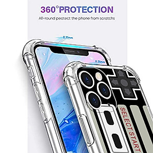 for iPhone 11 Pro Max Retro Arcade Game Case, Gameboy Video Game Controller Graphic Print Design iPhone case for Boys Men, Unique Trendy TPU Bumper Cover Case for iPhone 11 Pro Max