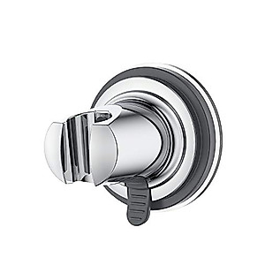Shower Head Holder, Vacuum Suction Cup Handheld Shower Head Holder Bracket, Removable Polished Chrome Wand Holder for Bathroom