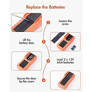 Crenova MS8233D Digital Multimeter 6000 Count Auto-Ranging DC AC Voltmeter Ohm Volt Amp Tester for Voltage Current Resistance Capacitance Continuity Diode Duty-Cycle Frequency NCV Live Wire Test