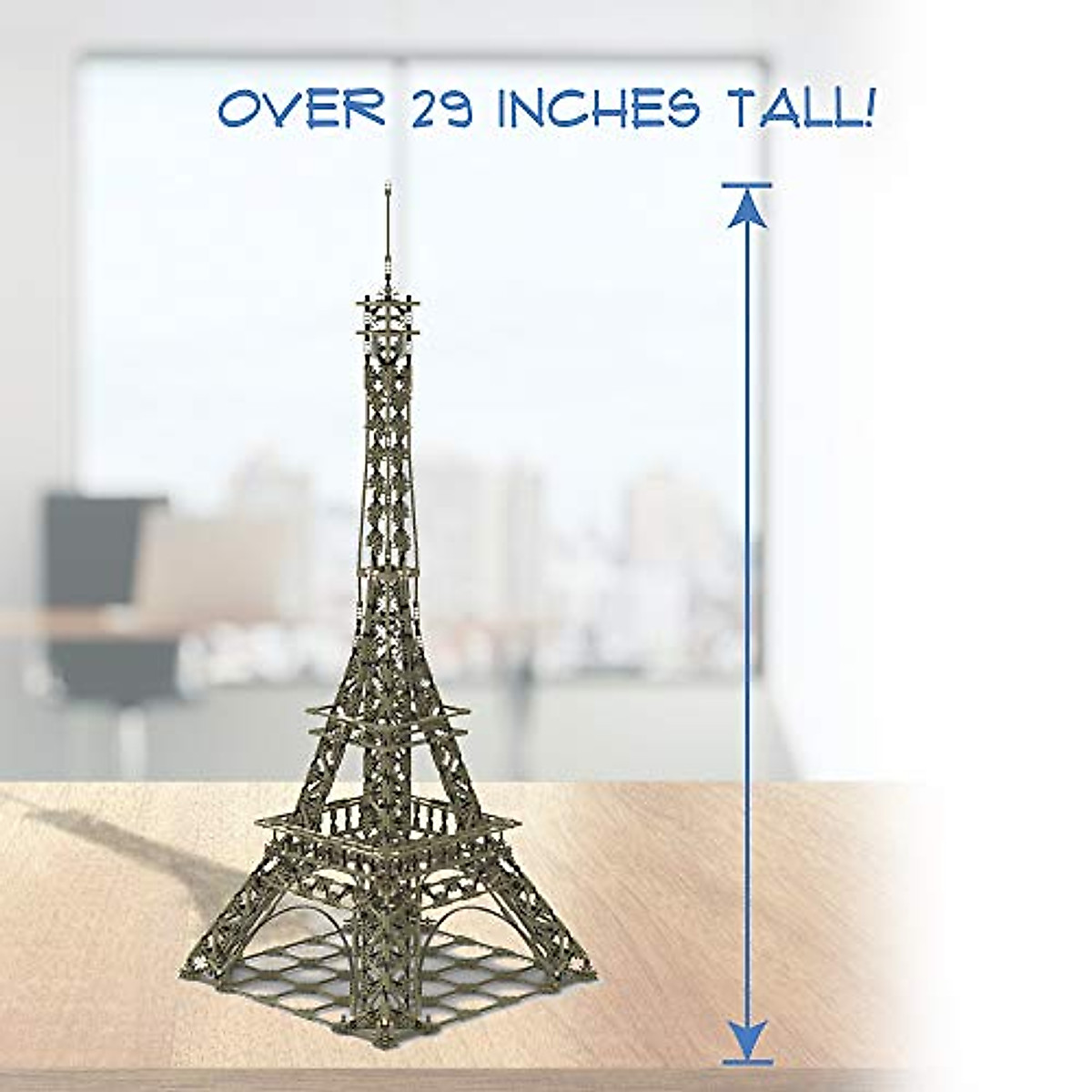 K'NEX Architecture: Eiffel Tower - Build IT Big - Collectible Building Set for Adults & Kids 9+ - New - 1,462 Pieces - 2 1/2 Feet Tall - (Amazon Exclusive)