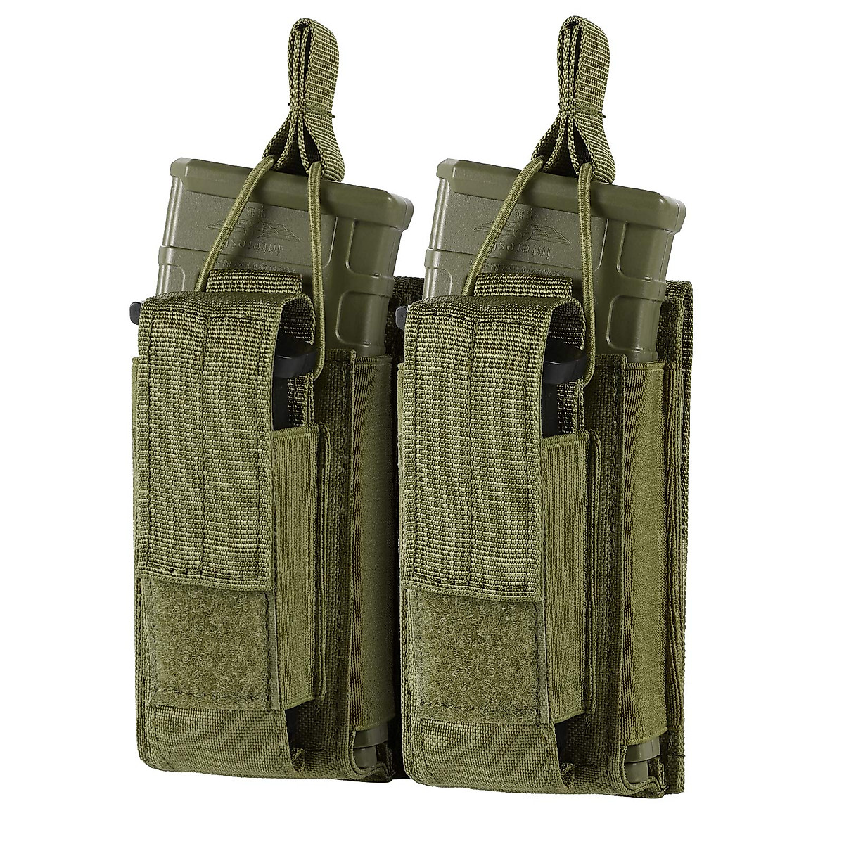 FRTKK Molle Mag Pouch, Open Top Single/Double/Triple Magazine Pouch Holder Carrier for M4 M16 AK AR Glock M1911 92F 9mm