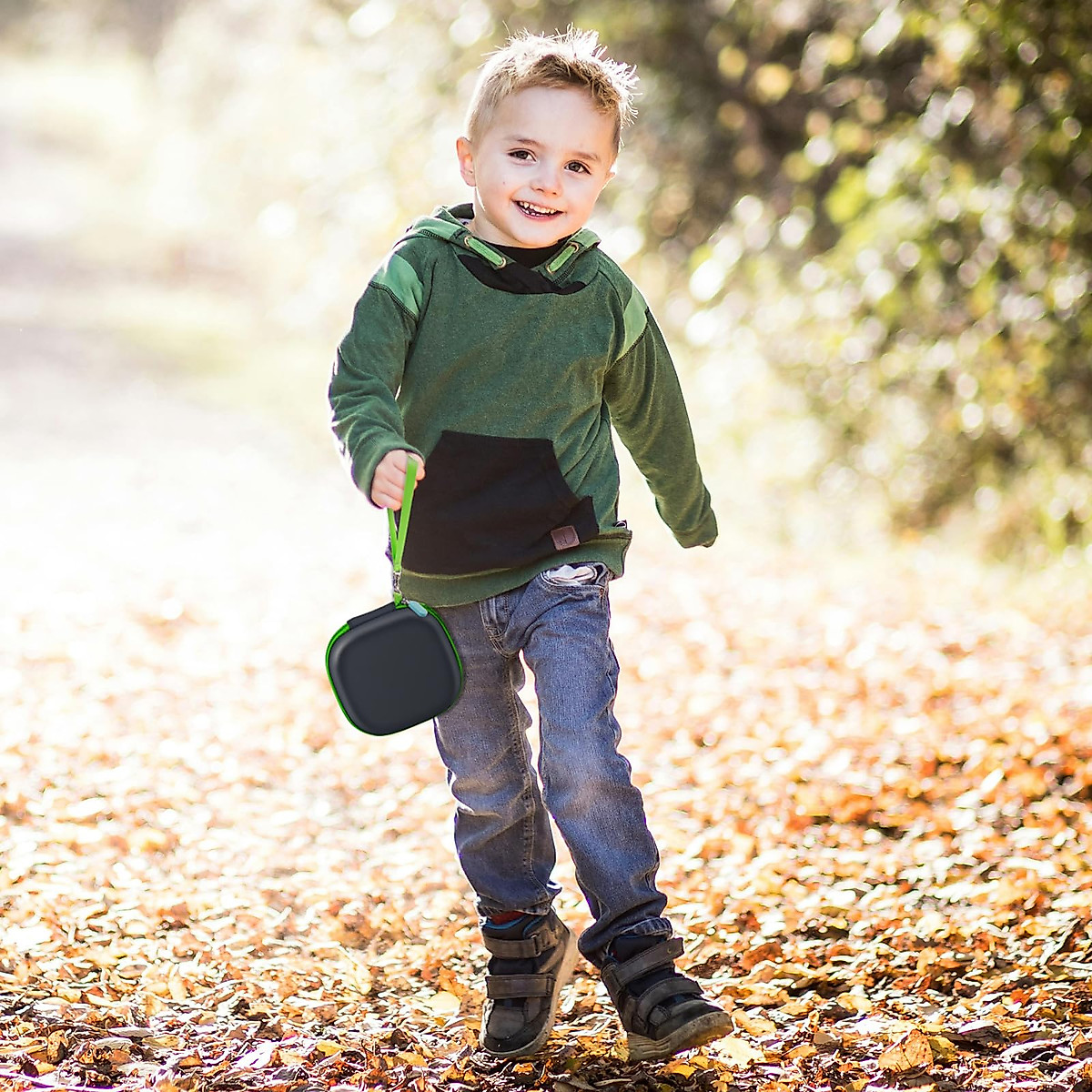 Toy Organizer Storage Case Compatible with Bakugan Figures, for BakuCores and Armored Alliance, Geogan Rising Battle Action Figure Carrying Storage Holder (Box Only) - Green