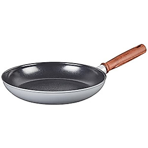 GreenPan Mayflower Pro Hard Anodized Healthy Ceramic Nonstick, 10" Frying Pan Skillet, Vintage Wood Handle, PFAS-Free, Induction, Charcoal Gray