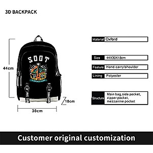 Wilbur Soot Merch Backpack Oxford School Bag Teenager Child Bag Travel Backpack (1)