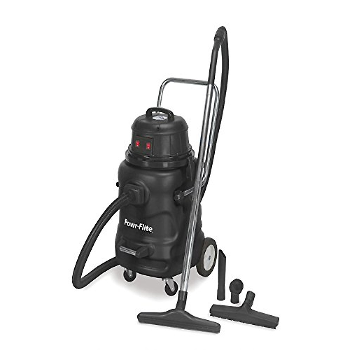 Powr-Flite PF58 Dual Motor Wet Dry Vacuum with Polyethylene Tank and Tool Kit, 20 gal Capacity