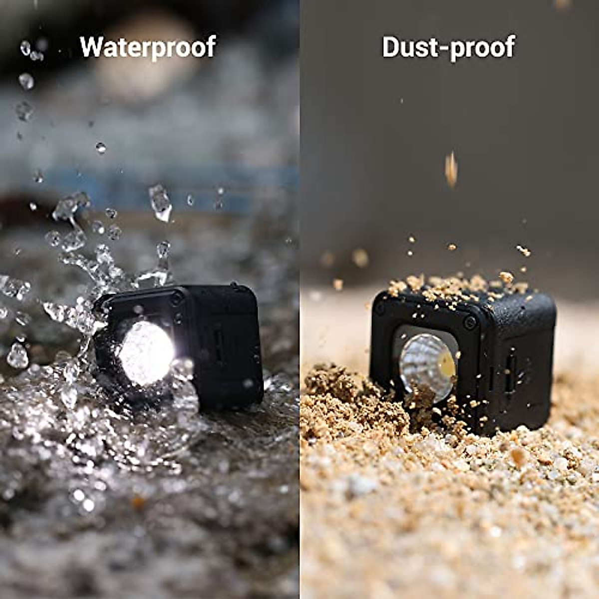 SmallRig RM01 Mini LED Video Light (3 Pack) , Watreproof Portable Lighting Kit with 8 Color Filters, Dimmable Fill Photography Light 5600K CRI95 for Smartphone, Action and DSLR Camera 3469