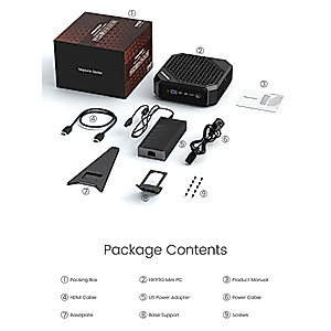 MINISFORUM Neptune Series HX99G Mini PC AMD Ryzen 9 6900HX Desktop Computer, DDR5 32GB RAM+1TB SSD, 2X HDMI & 2X USB4 Quad Outputs, AMD Radeon RX 6600M Discrete Graphics Small PC