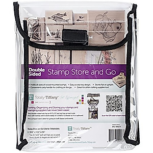 Crafter's Companion SSG17 Totally-Tiffany 9 11.5 x 2 Stamp with Store and Go Bag, Clear Inches