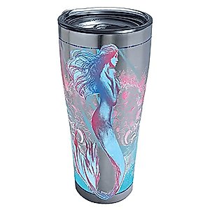 Tervis Old Legend Mermaid Insulated Tumbler, 30 oz Stainless Steel, Silver