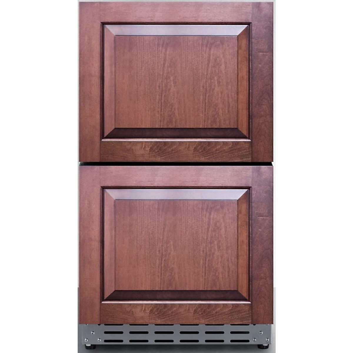 Summit Appliance ADRD18 18" Wide ADA Compliant 2-Drawer All-Refrigerator in Stainless Steel with Panel-Ready Drawer Fronts, Digital Thermostat, Frost-free Defrost, Digital Display