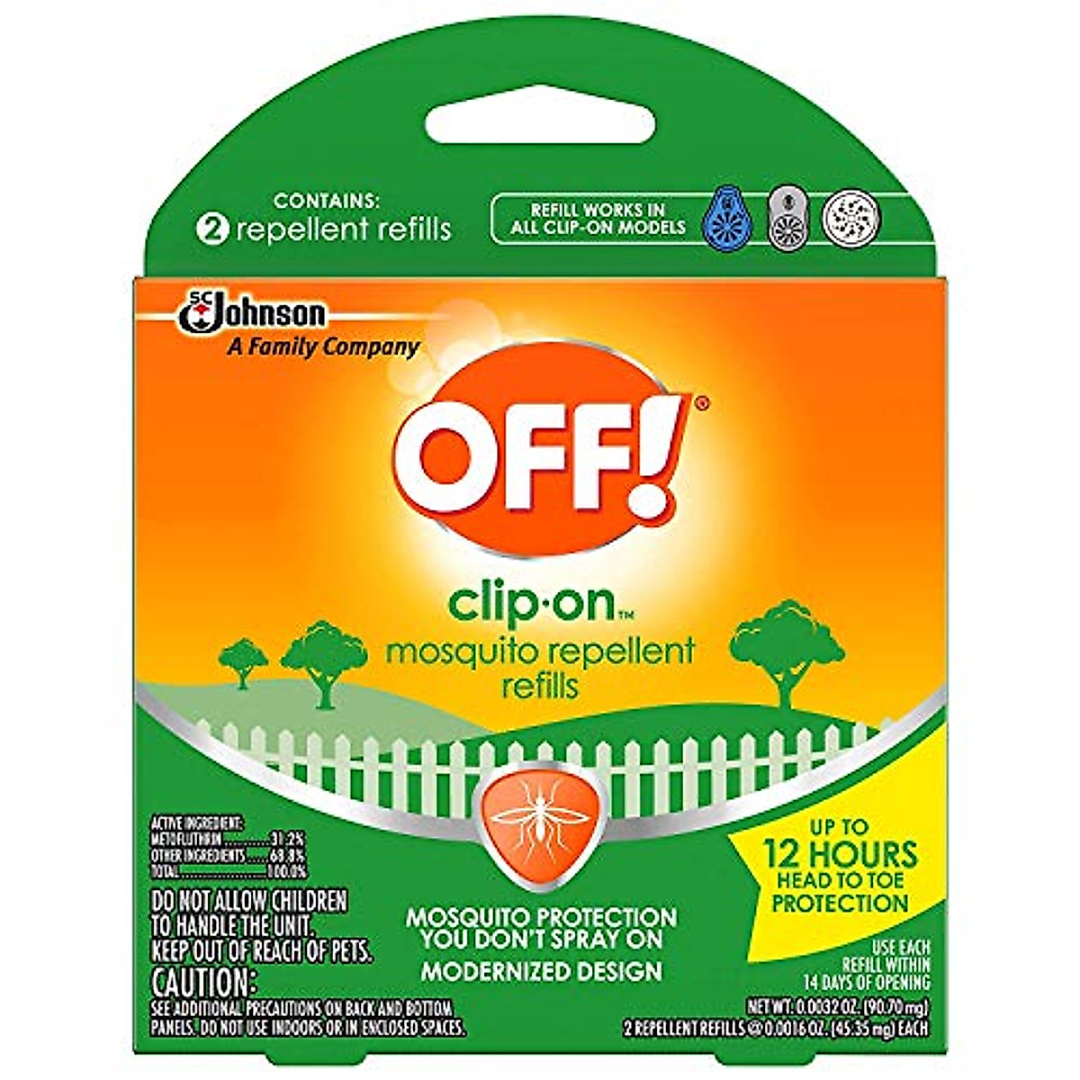 OFF! Clip On Refills, 2 CT (Pack of 2)