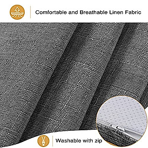 PHUSTJKL Custom Size 30 Colors Bench Cushion, 4 in Thick Upholstery Foam Bay Window Seat Cushion Washable Removable Cover Non Slip Kitchen Dining Cushion Patio Swing Seating Cushion Garden Bench