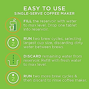 Affresh Coffee Maker Cleaner, Works with Multi-cup and Single-serve Brewers, 3 Tablets