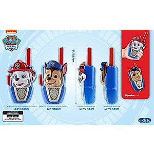 New PAW Patrol Walkie Talkies - Set of 2 Kids Walkie Talkies Chase and Marshall – Excellent Walkie Talkies for Toddlers