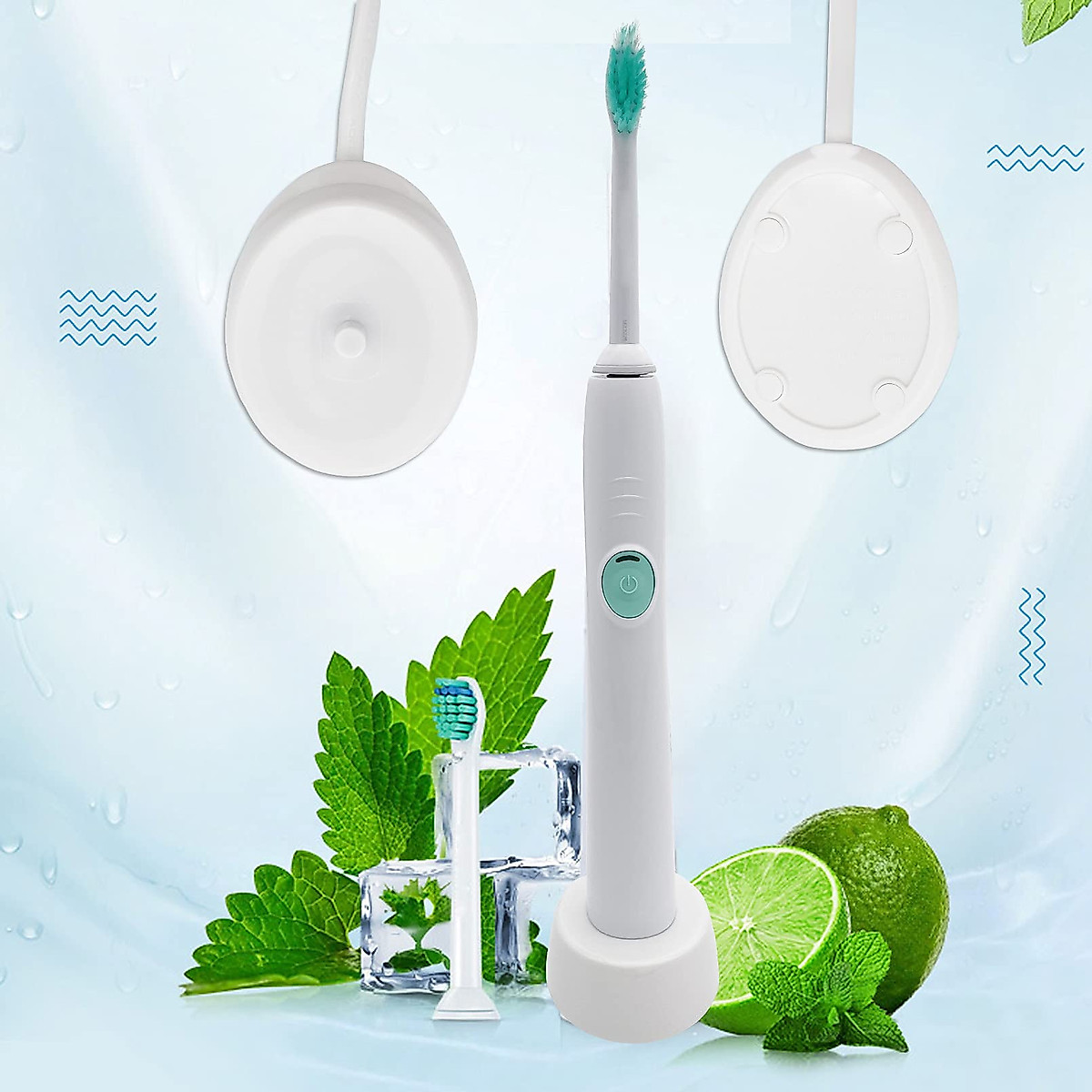 Electric Toothbrush Charger Base for Philips Sonicare Toothbrush Charger Replacement HX6100, HX3000 / HX6000 / HX8000 / HX9000 Series Portable IP67 Waterproof 3.6ft Cable