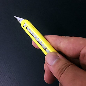 NT Cutter ABS Grip 30-Degree Multi-Blade Cartridge Knife (A-553P),Yellow