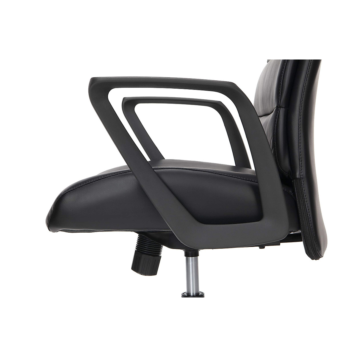 HON Basyx Bolster Commercial-Grade Executive Chair, Office, Black Bonded Leather