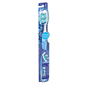 Oral-B 3D White Vivid Toothbrush, Soft, 6 Count, Packaging may Vary