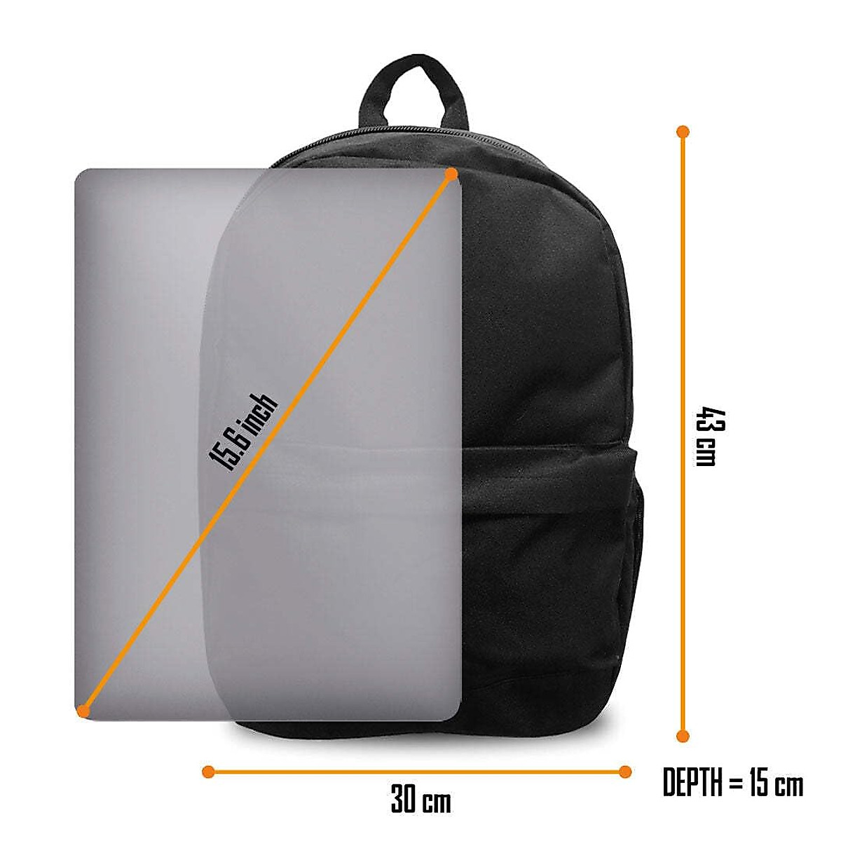 The Beatles Backpack, Black, Height 45cm, Width 30cm, Depth 15cm