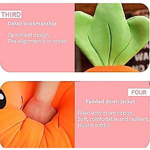 XIZHI 27 5/8inch Carrot Hugging Pillow, Kids Pillows Plush，Cute Stuffed Animals Doll Toy Gifts,for Bedroom, Sofa, Office Decoration