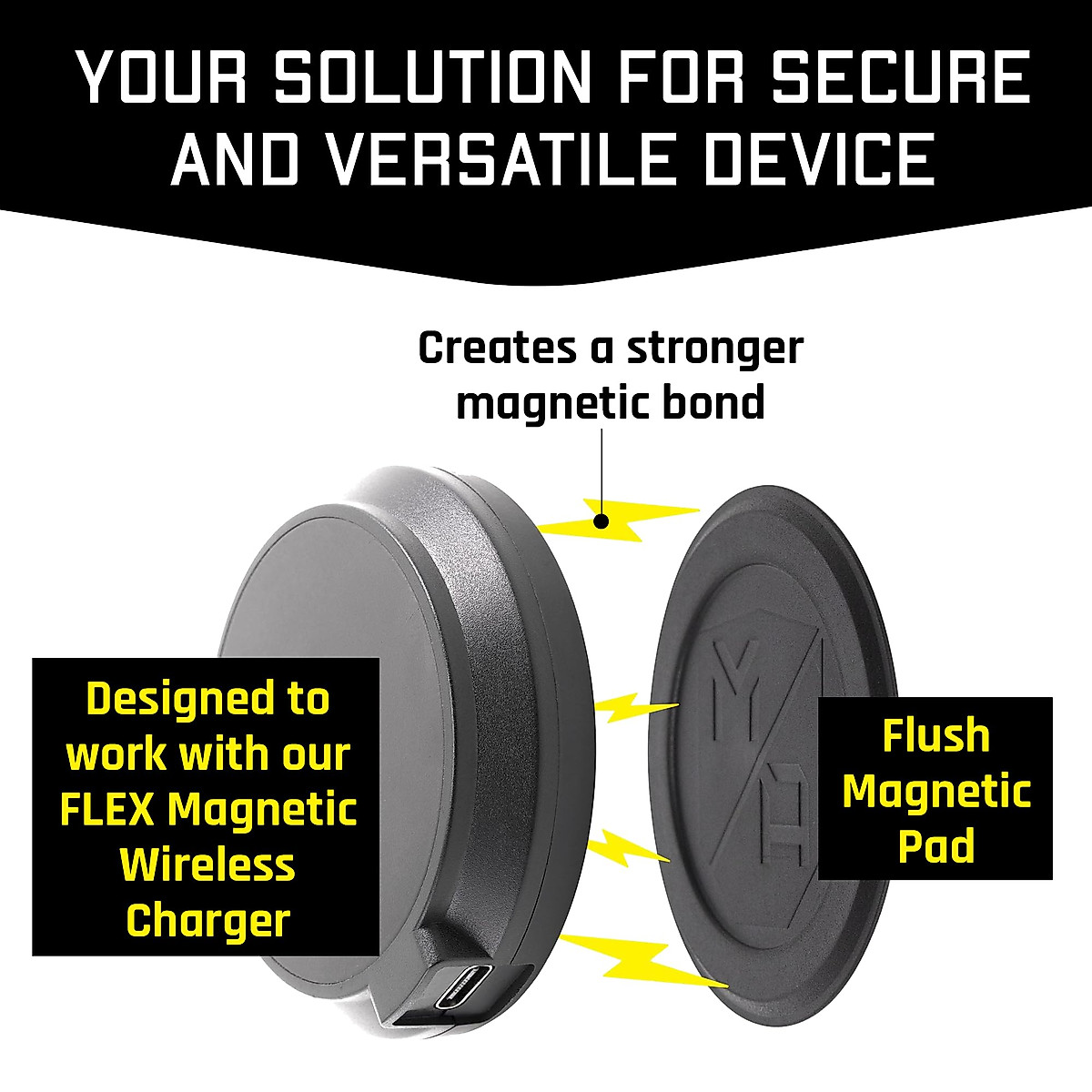 Mob Armor Magnet Flex Plate - Magnetic Phone Mount for iPhone, Android, Ipad and Tablets, Wireless Charging- 2mm Thick Metal Plate - Replacement Face Plate Holder, and Car/Truck Use.