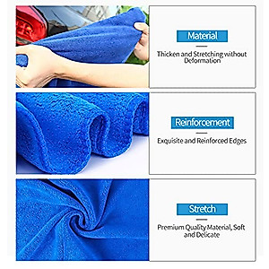3/5/10 Pack Large Car Drying Towels, 24” x 60” Microfiber Car Wash Towels, Ultra Absorbent Microfiber Car Towels, Lint and Scratch Free Microfiber Towels, Thick Towers for Car, Truck, SUV (5 Pack)