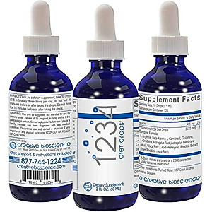 Creative Bioscience 1234 Diet Drops for Women & Men - Diet Drops for Weight Management - Original Amino Complex, 2 Fl Oz (Twin Pack)