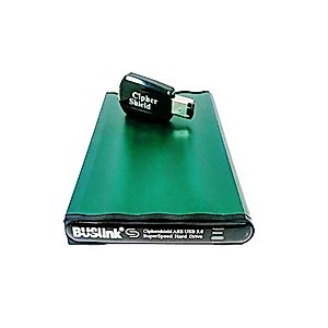 BUSlink CipherShield FIPS 140-2 HIPAA 256-bit AES USB 3.0 Disk-On-The-Go Hardware Encrypted External Slim Portable Hard Drive (2TB)