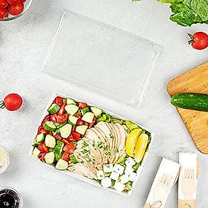 Restaurantware Matsuri Vision Clear Plastic Lid - Fits Medium Sushi Tray - 100 count box