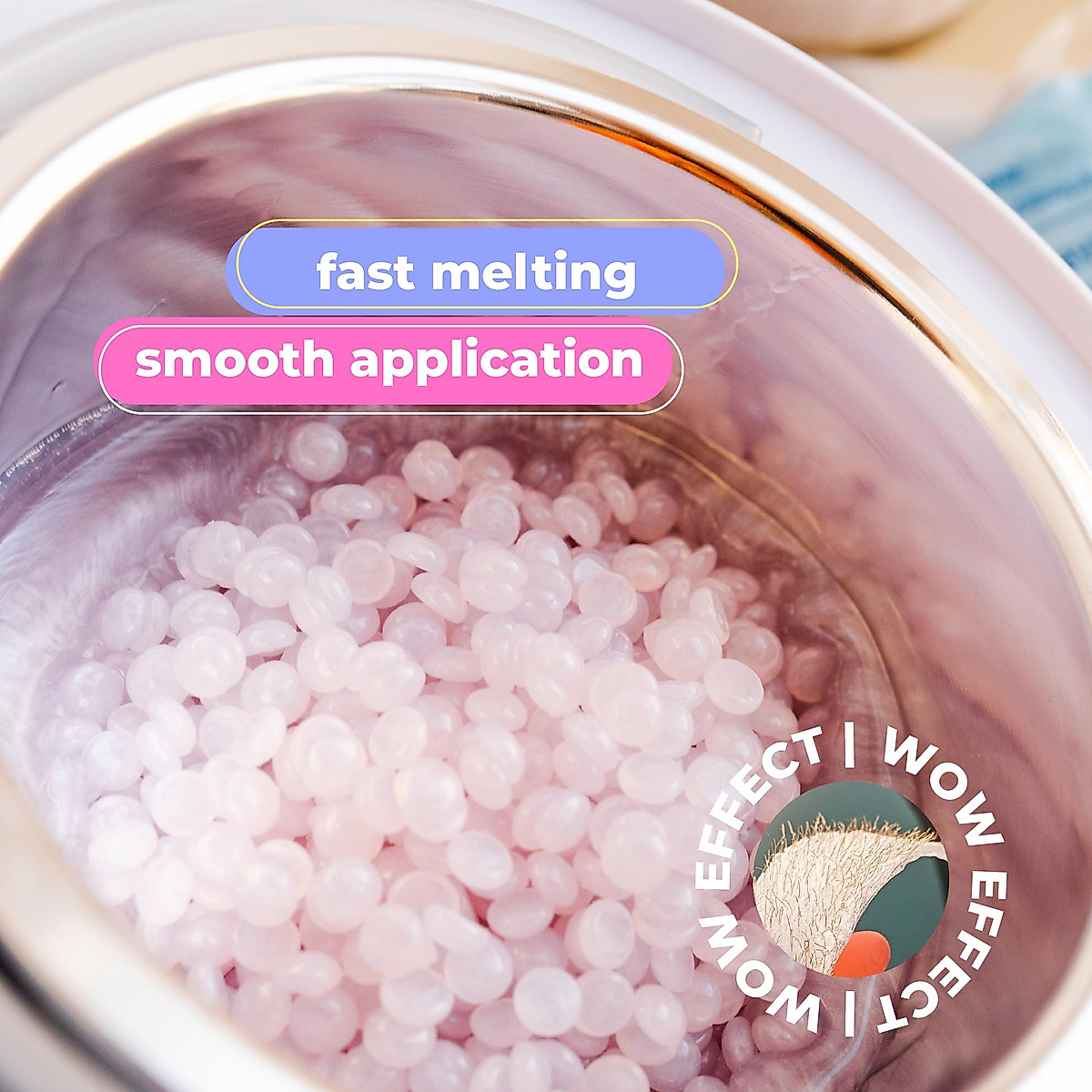 Bella Verde Waxing Kit for Women & Men - Hard Wax Kit for Hair Removal - Wax Warmer for Face, Legs, Eyebrows, Body, Bikini - Home Melter Wax Pot Machine - Hard Wax Beads Kit, Painless All Hair Types