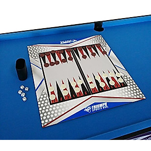 Triumph 13-in-1 Combo Game Table Includes Basketball, Table Tennis, Billiards, Push Hockey, Launch Football, Baseball, Tic-Tac-Toe, and Skee Bean Bag Toss