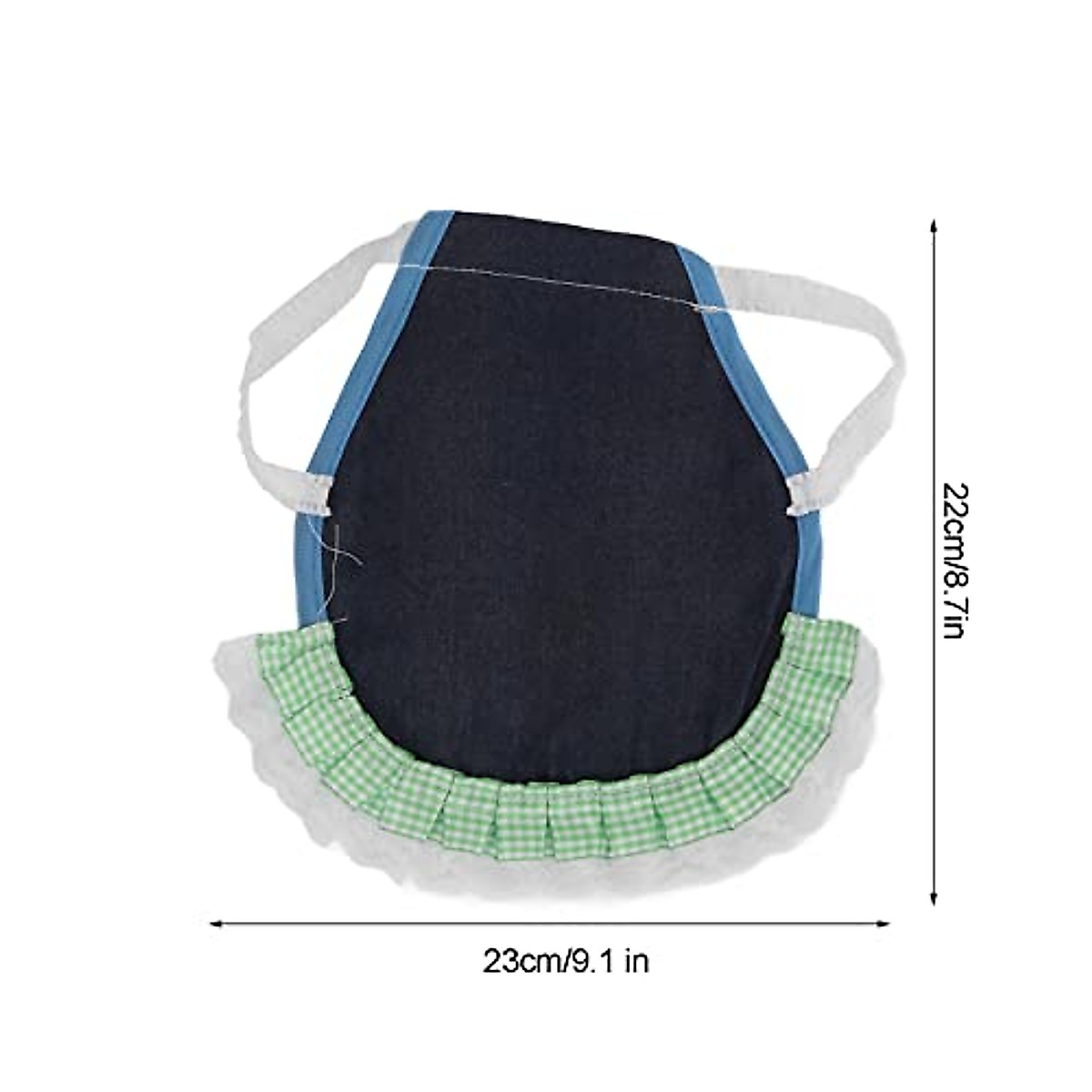 GLOGLOW Chicken Saddle Hen Apron, Chicken Saddle Feathers Protective Poultry Wing Back Protector Warm Comfortable Hens Back Wing Protection with Elastic Straps for Hen Care Supplies(Blue Cowboy)