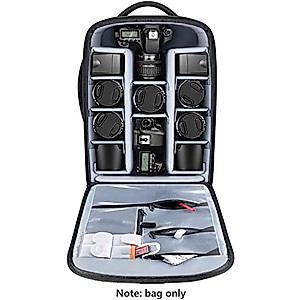 Neewer 2-in-1 Convertible Wheeled Camera Backpack, Rolling Luggage Case with Telescopic Handle and Anti-Shock Dividers for DSLR Cameras, Lenses, Hoods, Strobes, Tripod, and Other Accessories