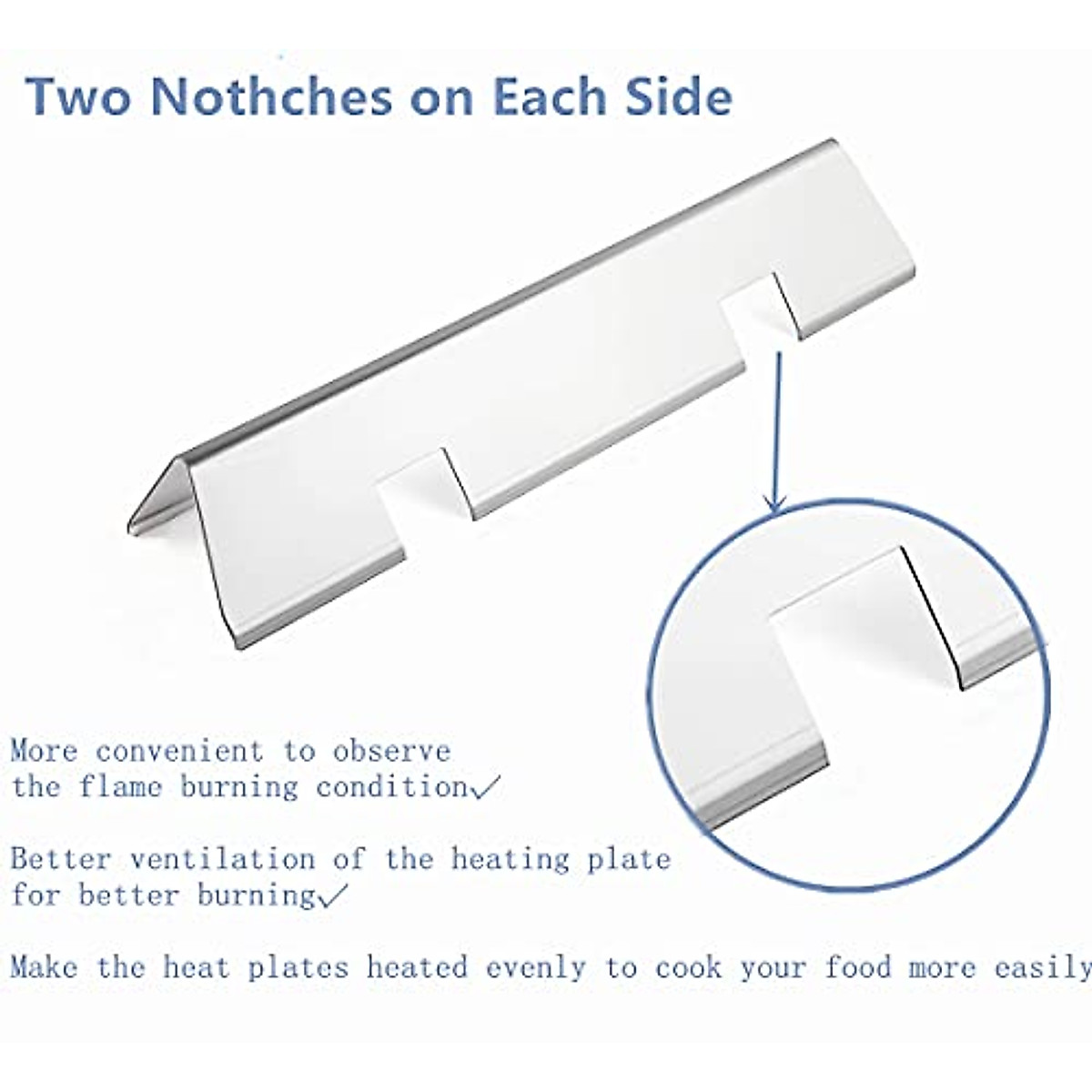 67060 Heat Deflector,7635 15.3'' Flavorizer Bars,69785 Burner Tube Replacement Parts Repair Kit for Weber Spirit II 200 Series(with Up Front Control ),Model Years 2017 and Newer (Spirit II 200 Series)