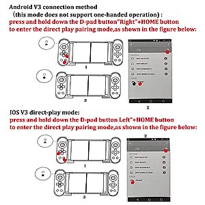 IPGEA PG-9167 Mobile Controller, Wireless 4.0 Gamepad Joystick Telescopic Game Controller Compatible Galaxy S10/S10 & Galaxy A51 Note 9 Phone XR XS Phone 11 Most iOS/Android Smart Phone Tablet PC