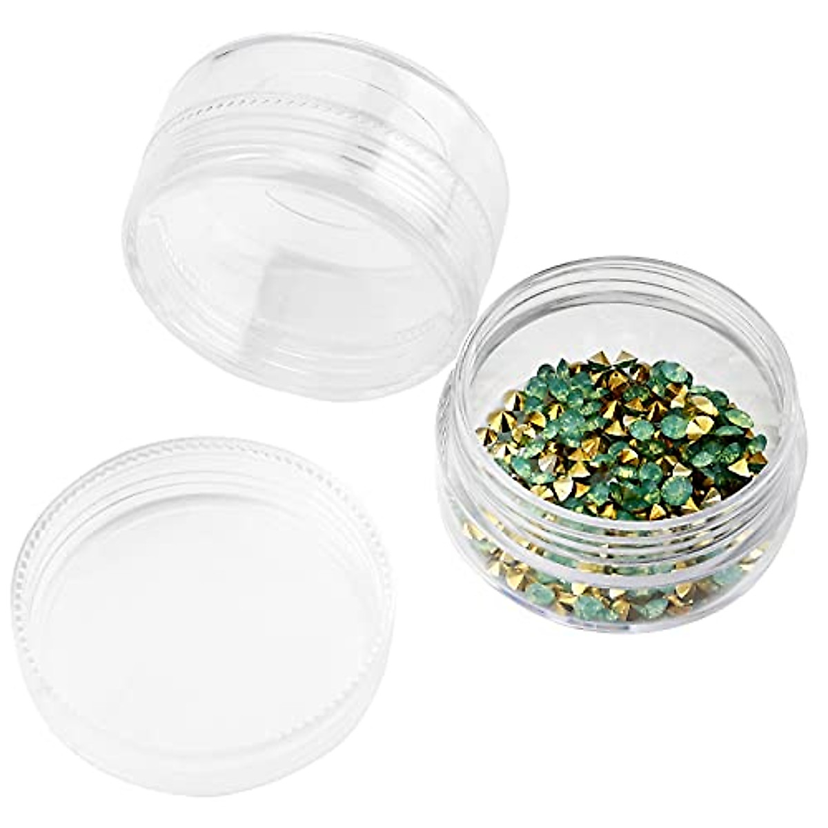 SEUNMUK 4 Sets 24 Grids Embroidery Diamond Storage Box, Clear Plastic Bead Storage Containers, Diamond Painting Storage Containers for DIY Art Crafts Diamond Bead Nail