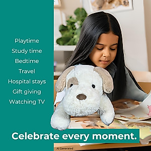 CUDDLERY - Large 6 lbs Luxury Weighted Stuffed Animals - 27 inch Dog Weighted Plush - Large Weighted Stuffed Animals - Weighted Plushies for Adults, Kids, Boys and Girls